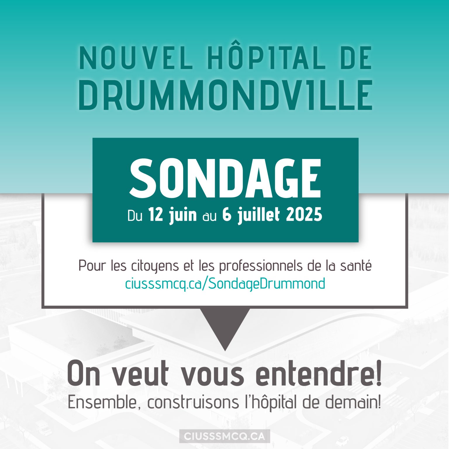 SONDAGE | NOUVEL HÔPITAL DE DRUMMONDVILLE - Municipalité de Wickham